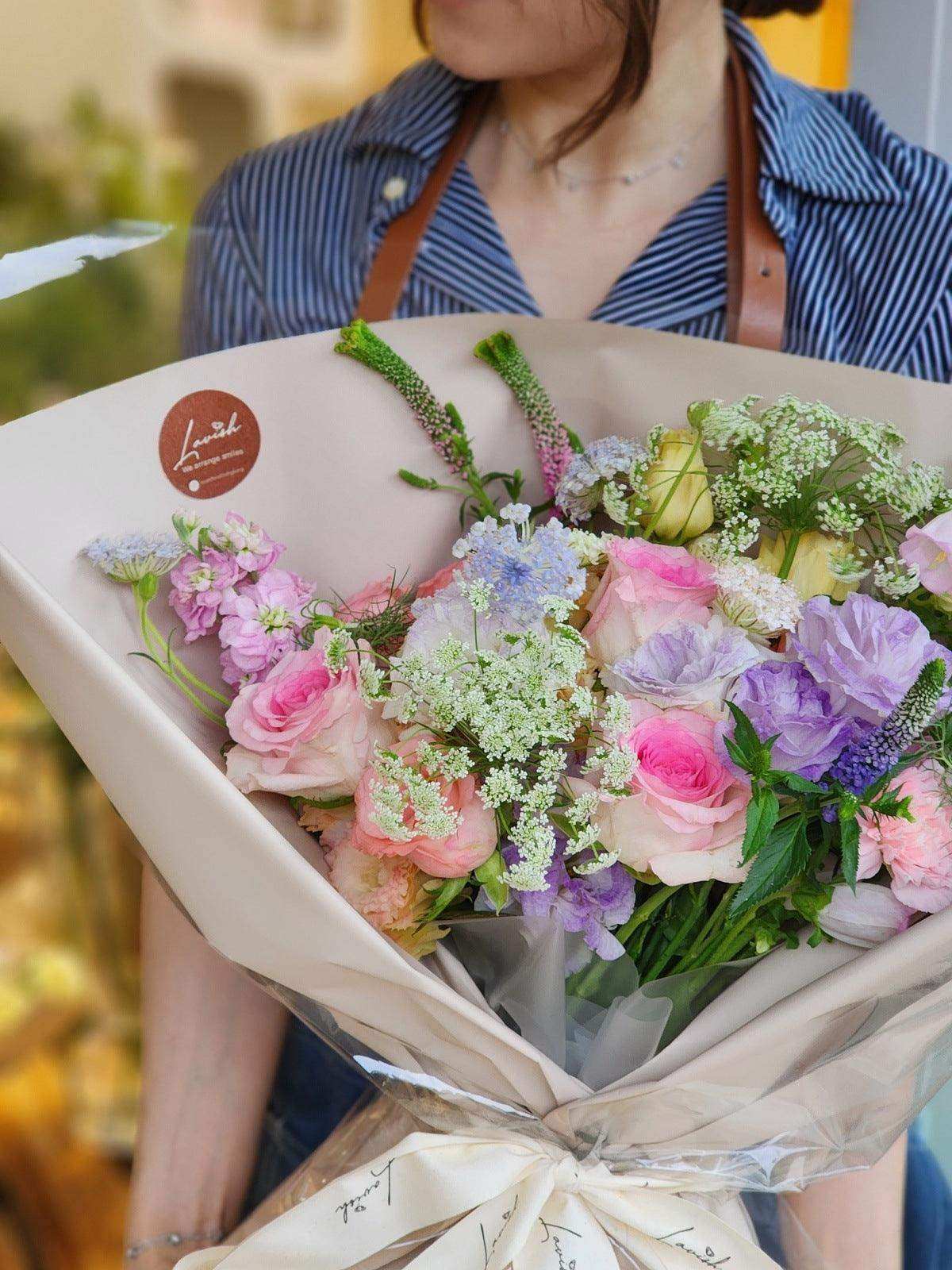 Dear Kitty - Pink Rose Bouquet | Lavish Florist | Free Delivery