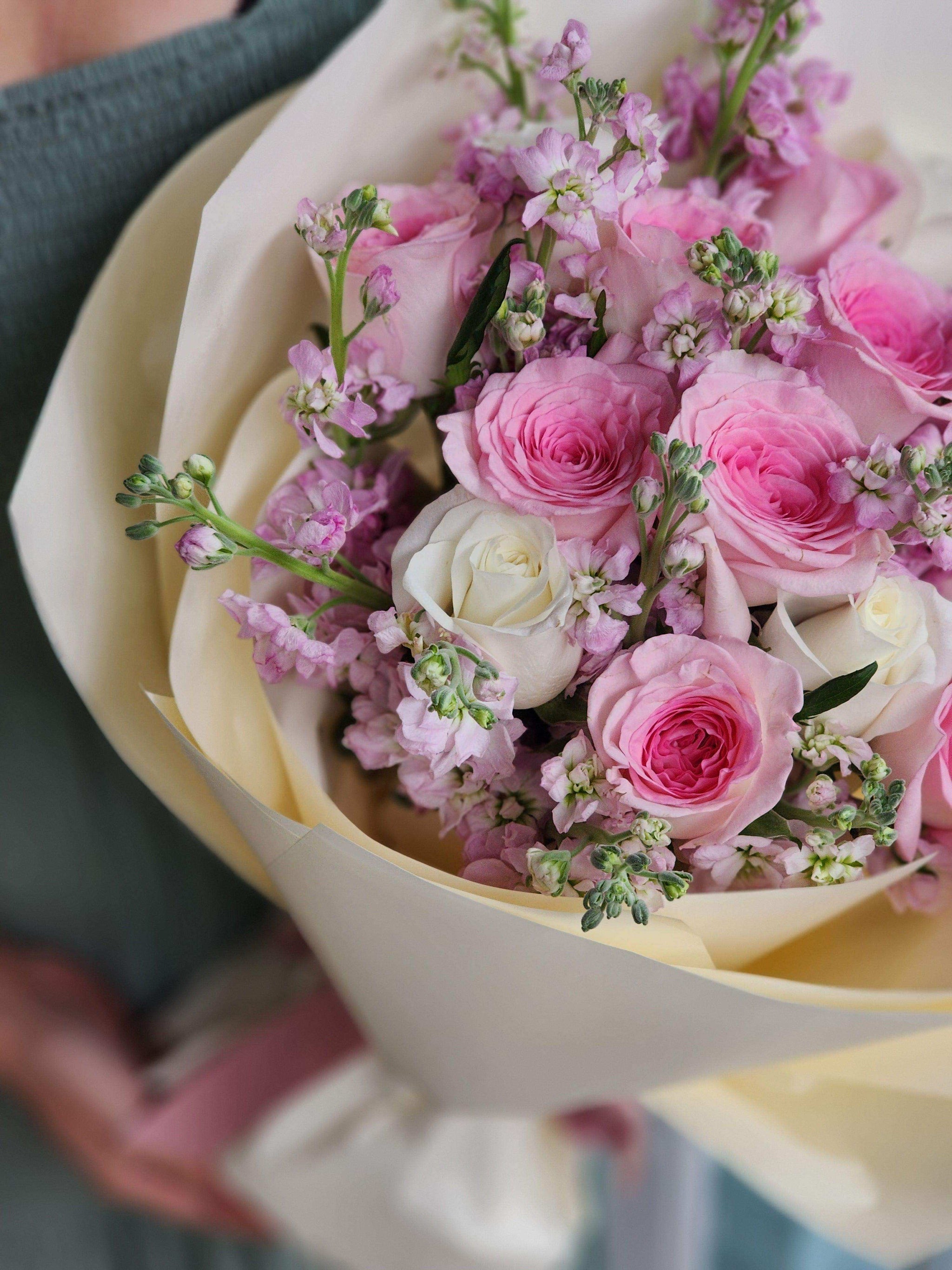 Debbie - Rose & Violet Bouquet | Lavish Florist | Free Delivery